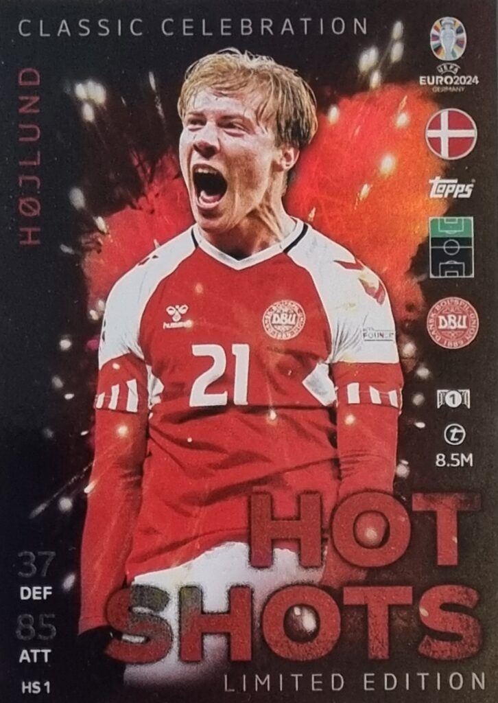 Topps UEFA EURO 2024 Match Attax Trading Cards – 1x HS 1 HOJLUND ...