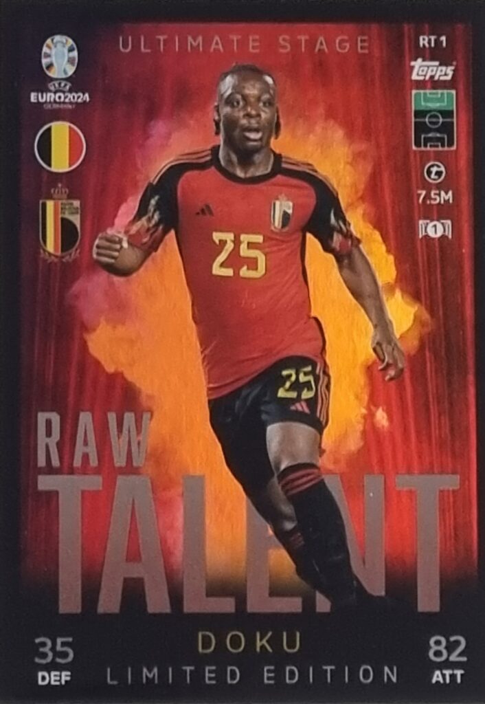 Topps UEFA EURO 2024 Match Attax Trading Cards – 1x RT 1 DOKU LIMITED ...