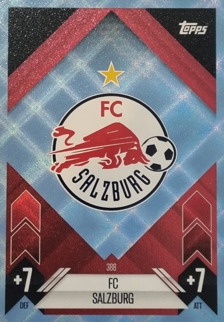 Topps Champions League Match Attax 2024/2025 / 388 FC Salzburg Logo ...